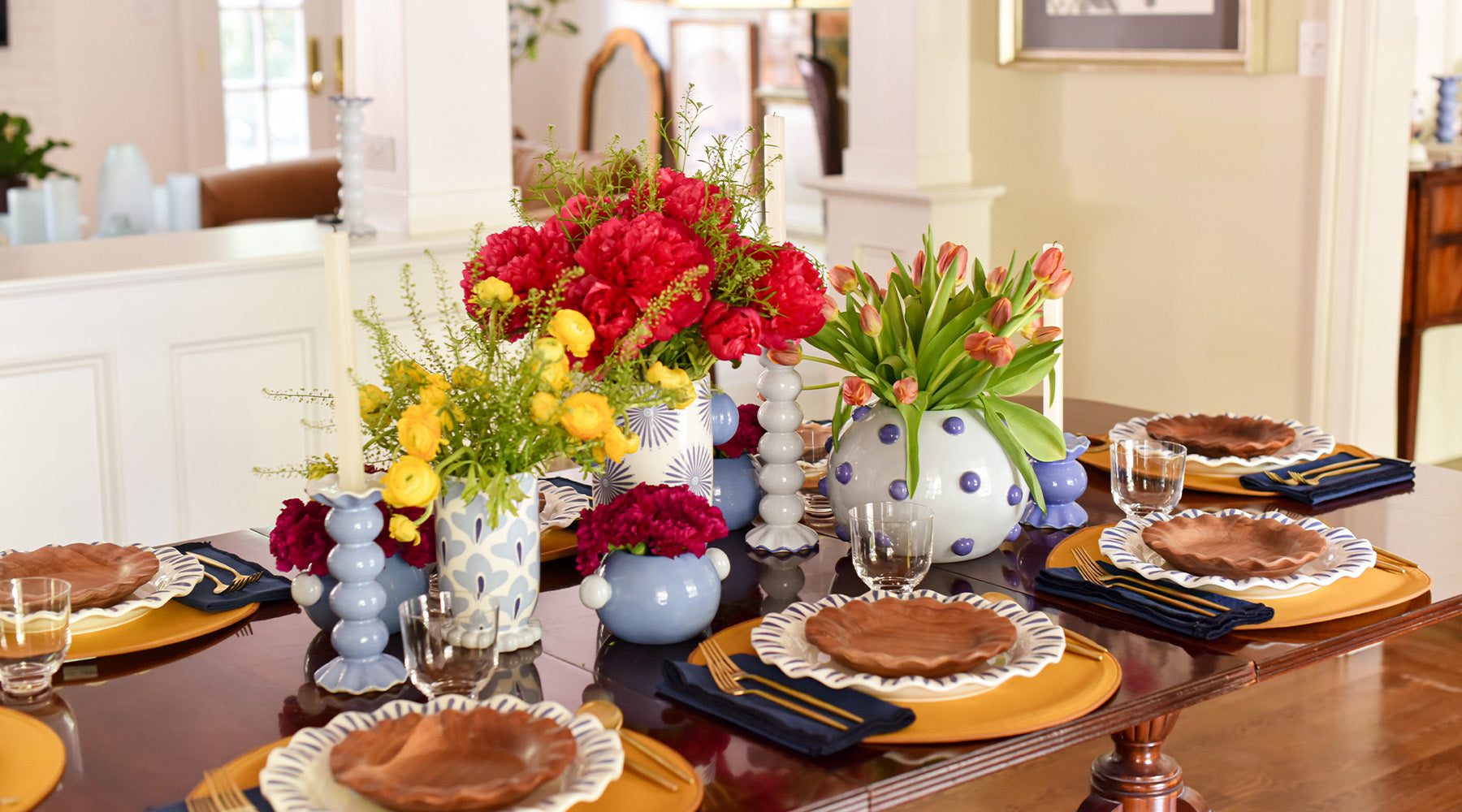 dining room table vases