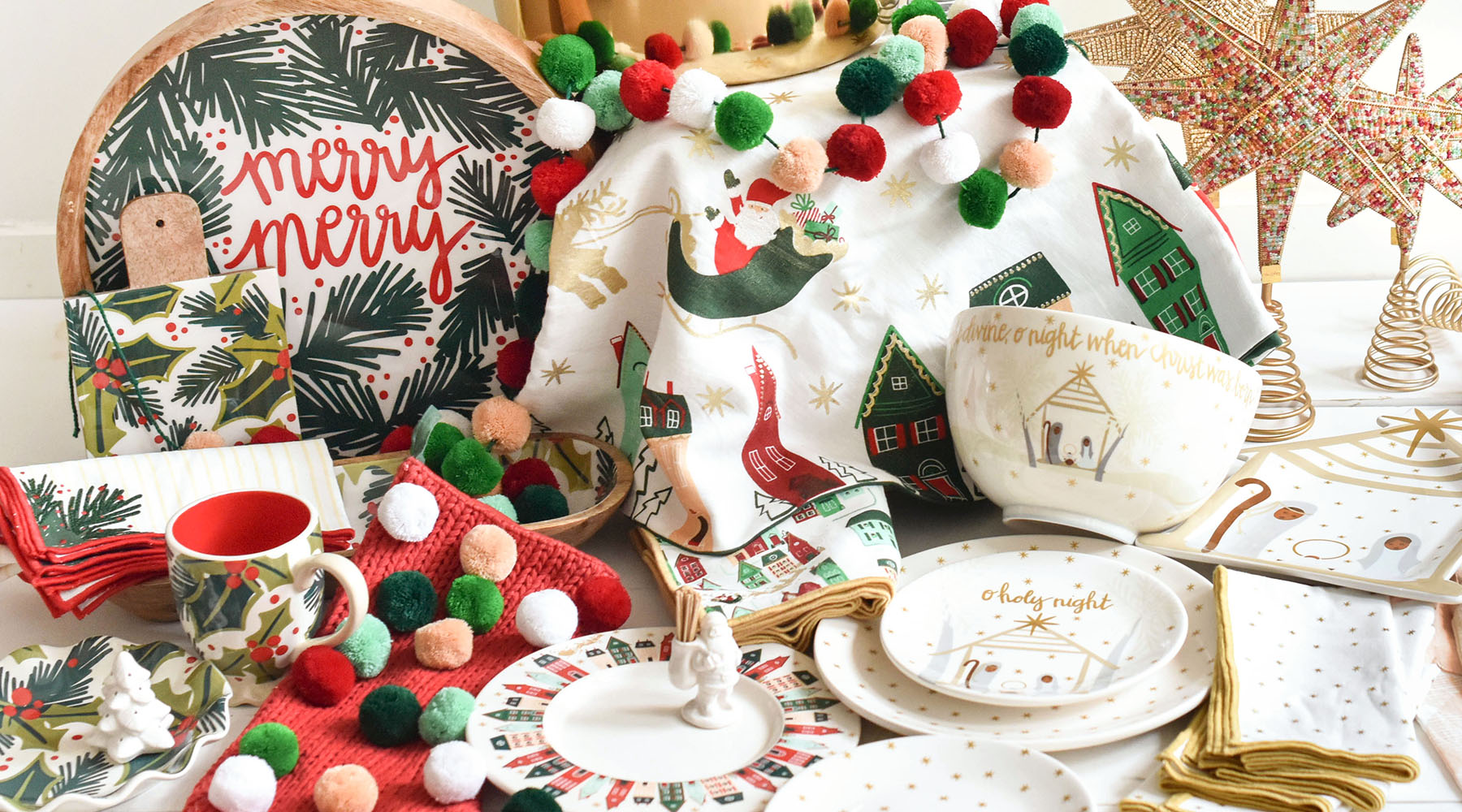 Christmas Tableware Sets Christmas Themed Ceramic Dinner Party