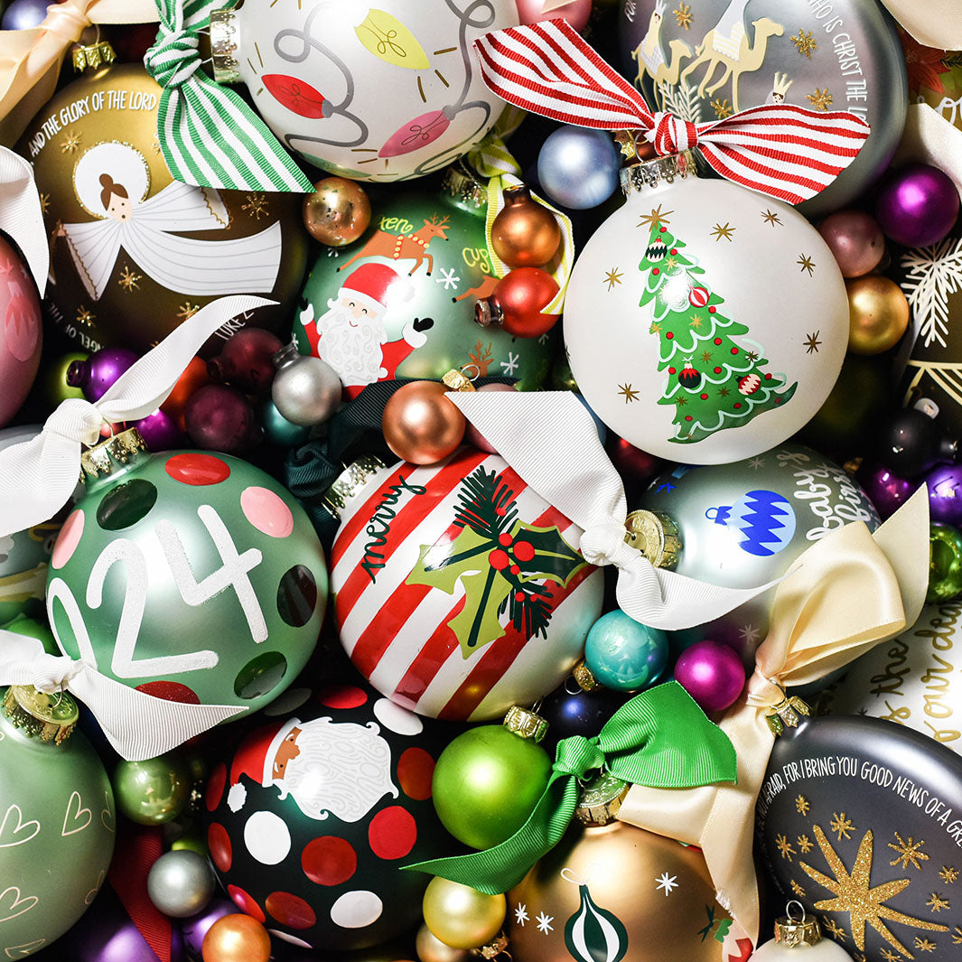 colorful christmas ornaments