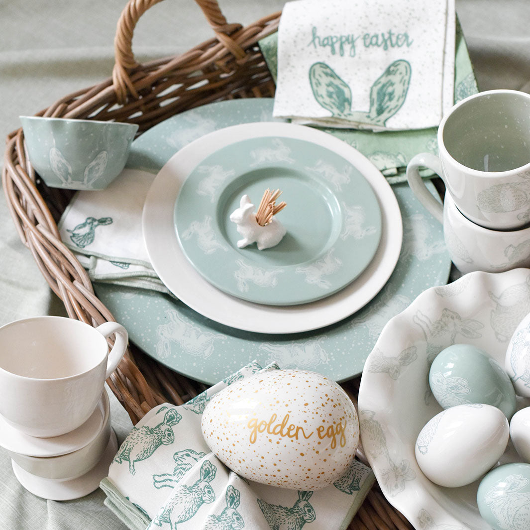 Speckled Rabbit | Easter Dinnerware | Coton Colors