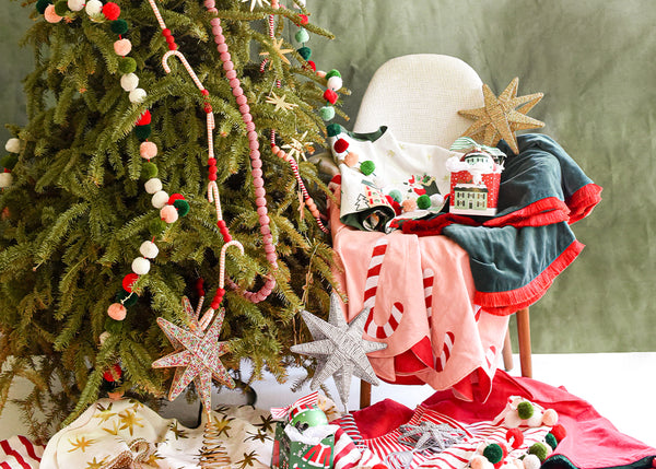 Multi-Color Beaded Star Large Tree Topper | Coton Colors