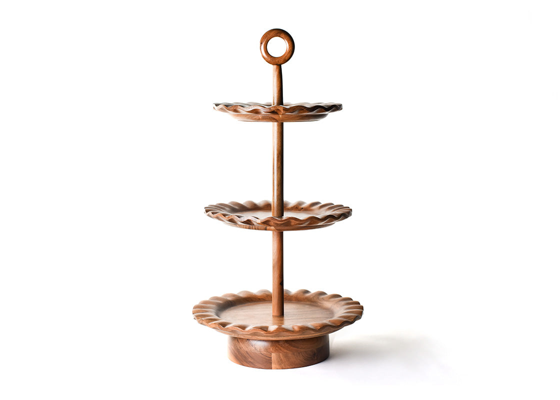 Fundamental Wood 3-Tiered Stand | Dessert Stand | Coton Colors