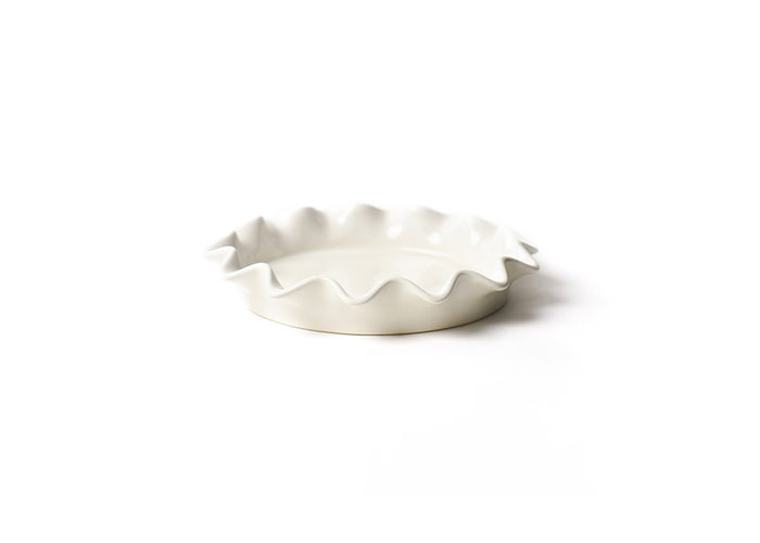 Signature White Ruffle Pie Dish | Coton Colors