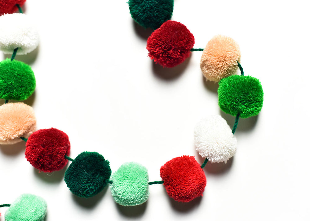 Christmas in the Village Pom Pom Garland | Coton Colors