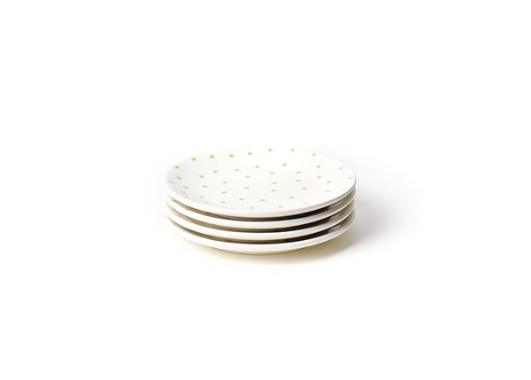 Gold Star Salad Plate Set of 4 | Dinnerware | Coton Colors