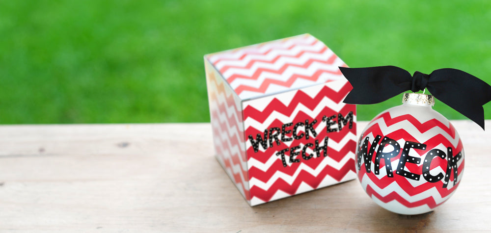 Texas Tech Chevron Ornament | Coton Colors