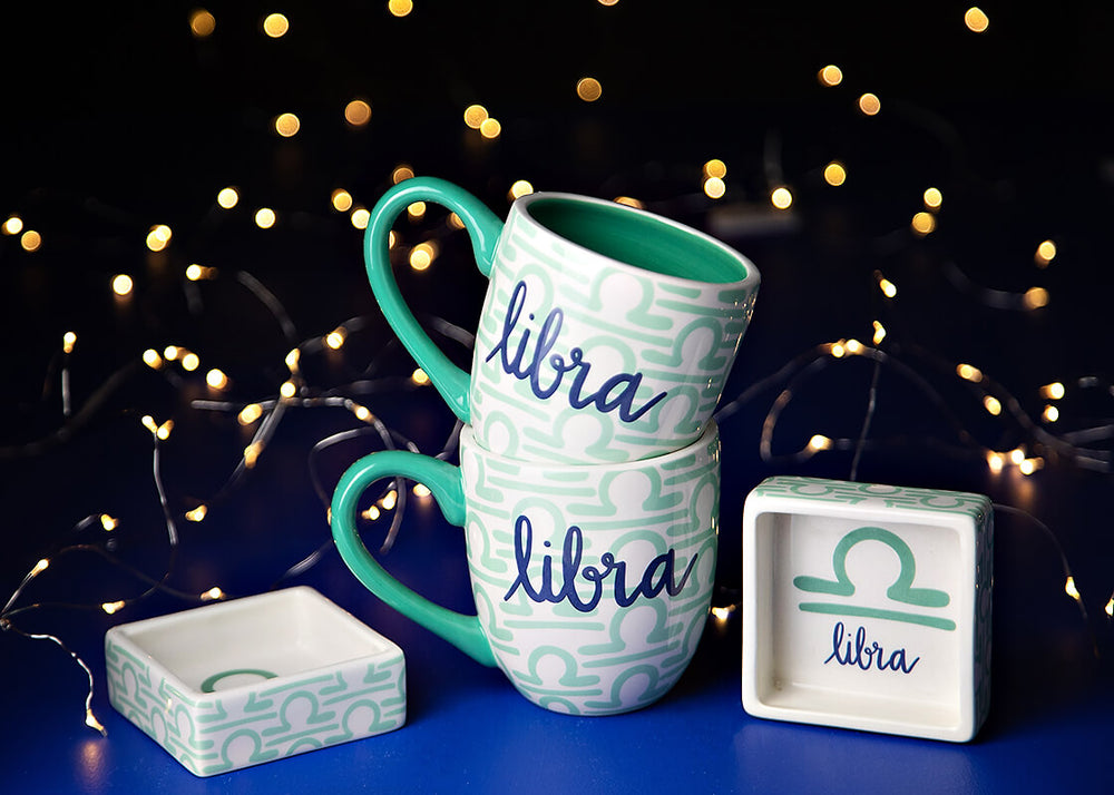 Libra Zodiac Square Trinket Bowl | Coton Colors